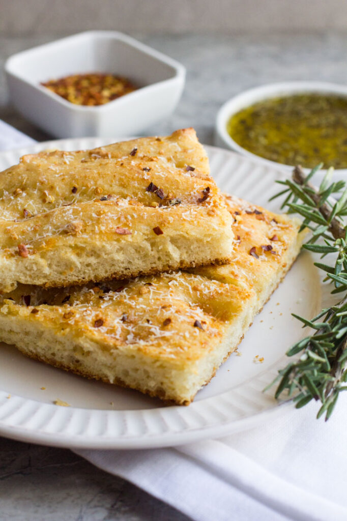 Cheesy Red Pepper Focaccia Bread - Away From the Box