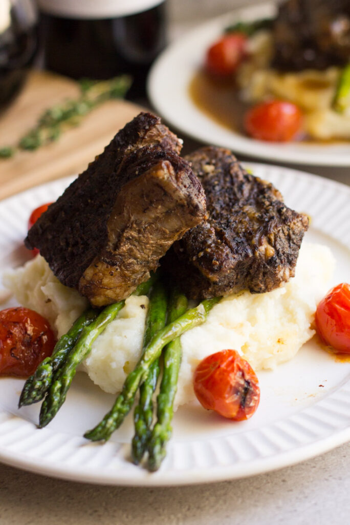 Slow Cooker Balsamic Braised Short Ribs - Away From the Box